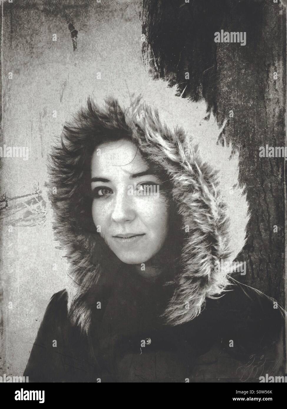 Young woman outside Stock Photo - Alamy