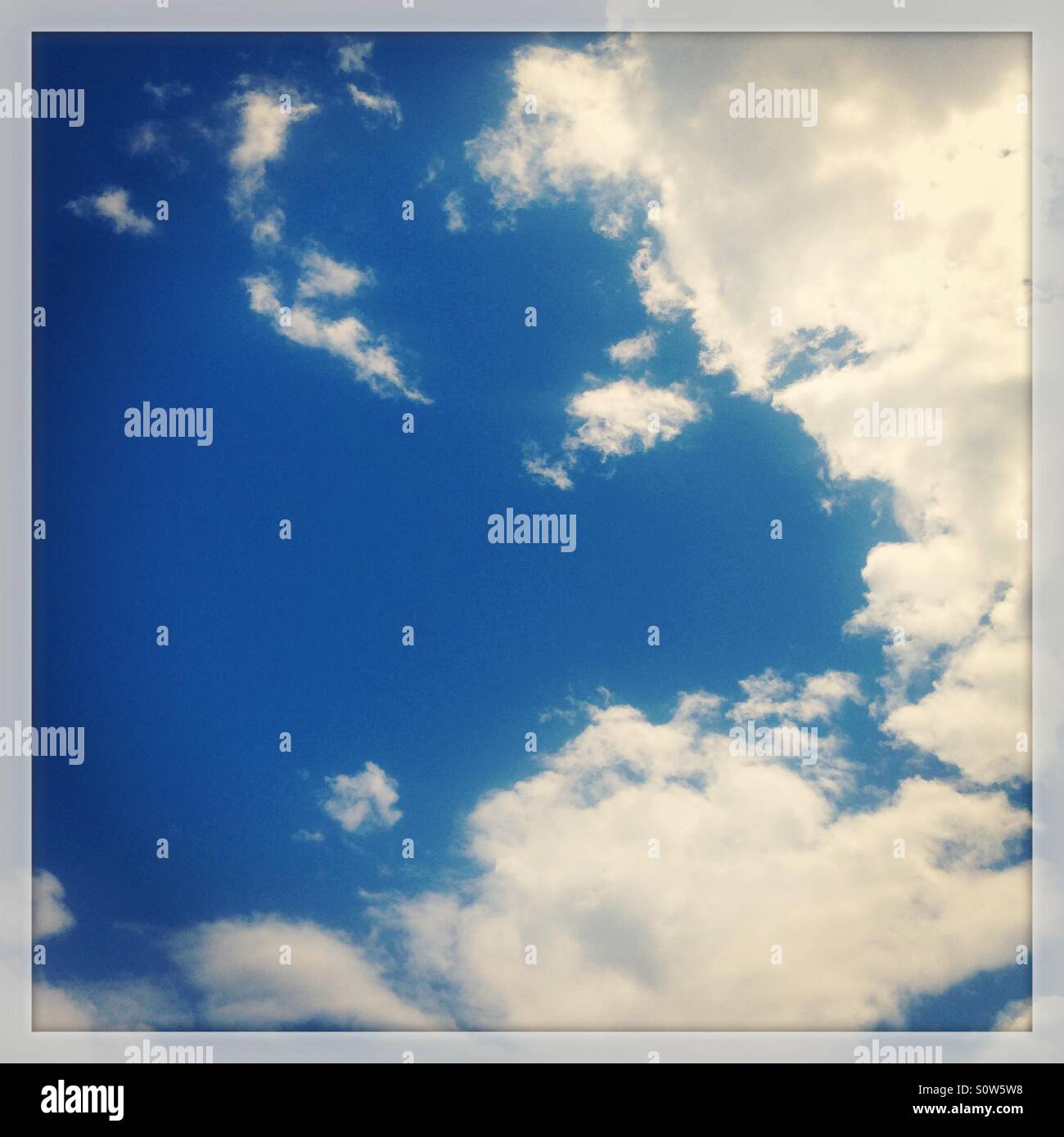 Nothing but blue skies Stock Photo - Alamy