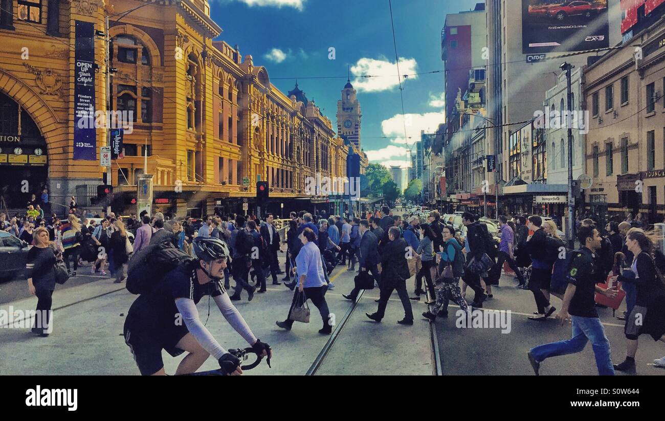 Melbourne intersections hi-res stock photography and images - Alamy