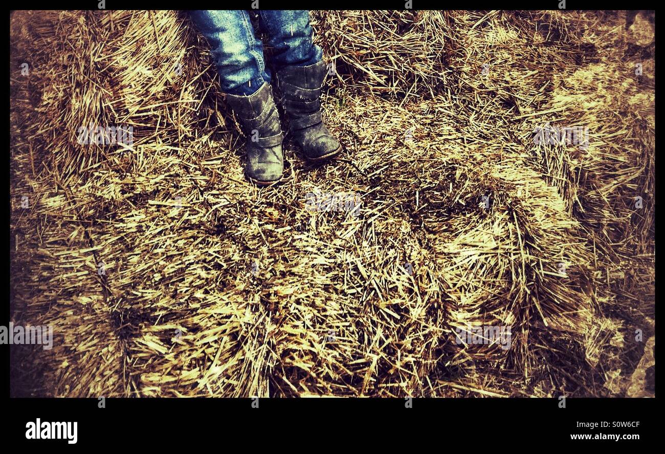Cowgirl boots feet hi-res stock photography and images - Alamy
