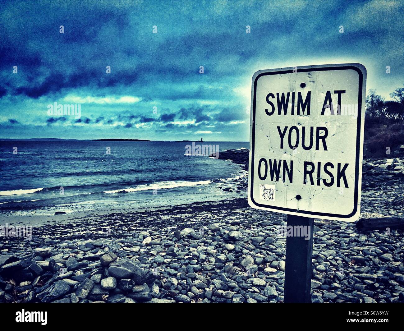 Swim sign hi-res stock photography and images - Alamy