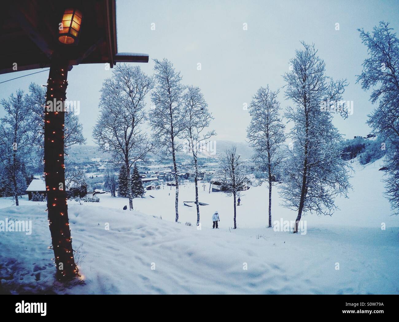 A real winter wonderland in Norway Stock Photo - Alamy