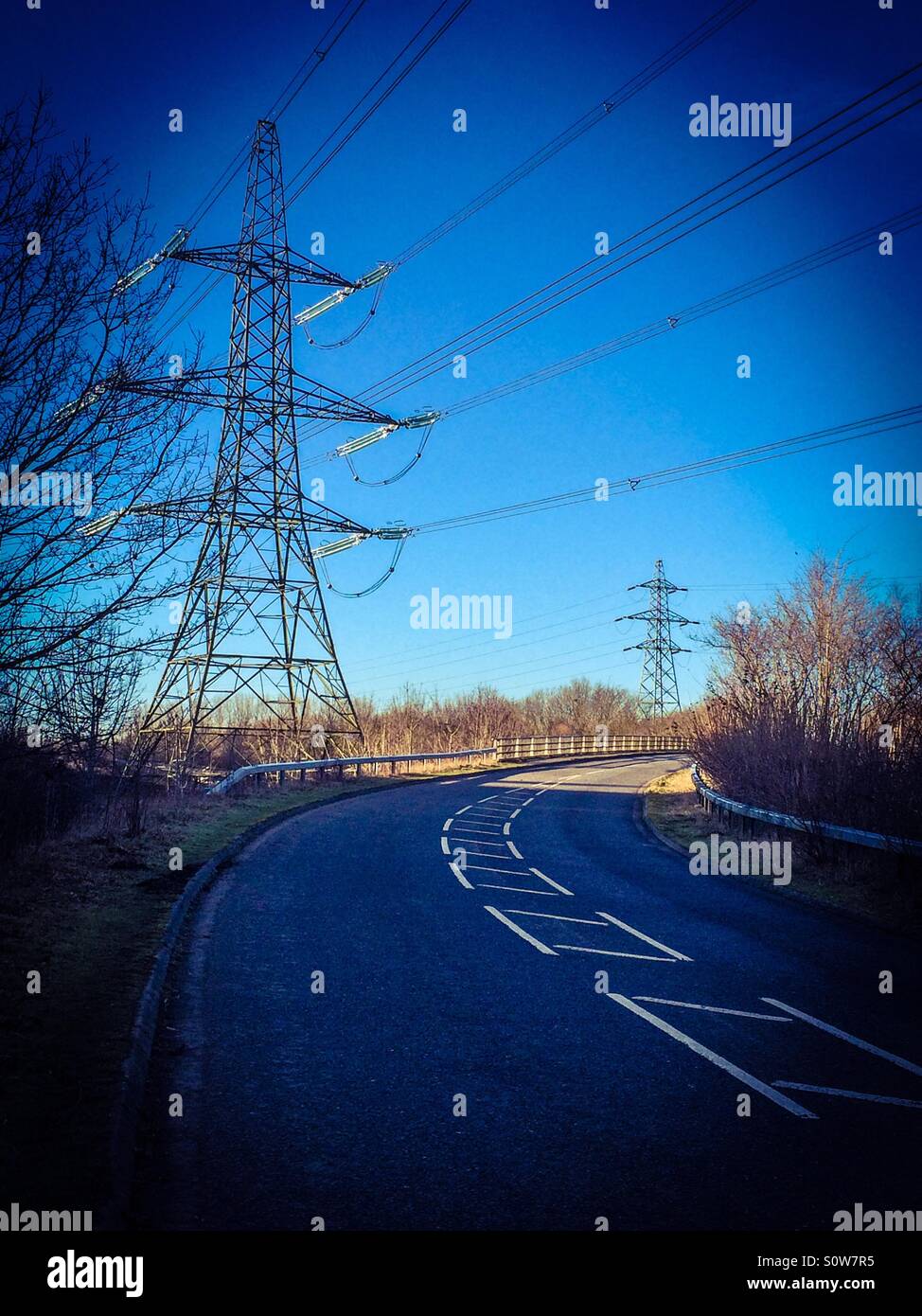 Pylon road hi-res stock photography and images - Alamy