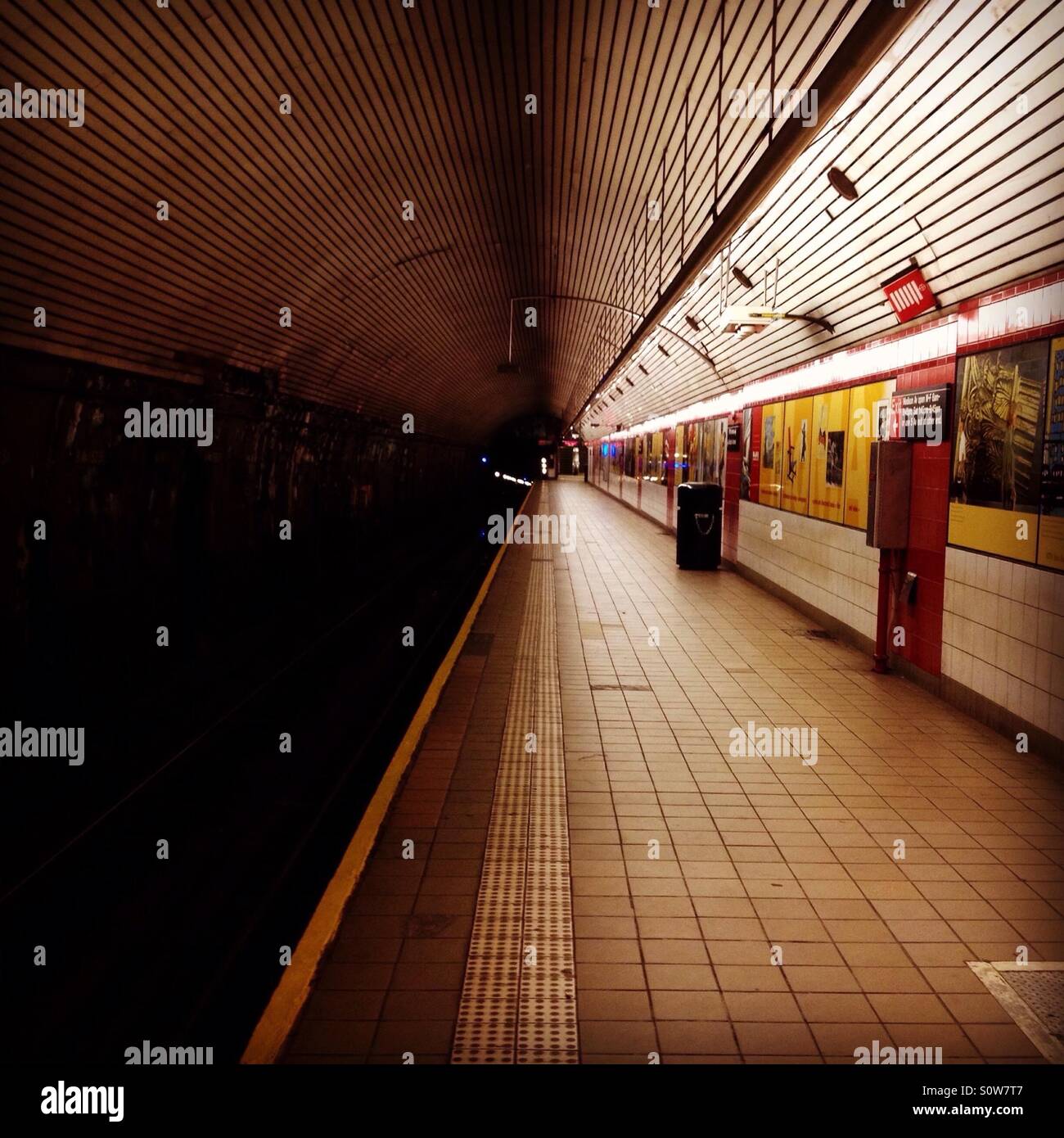 Empty subway in NYC Stock Photo - Alamy