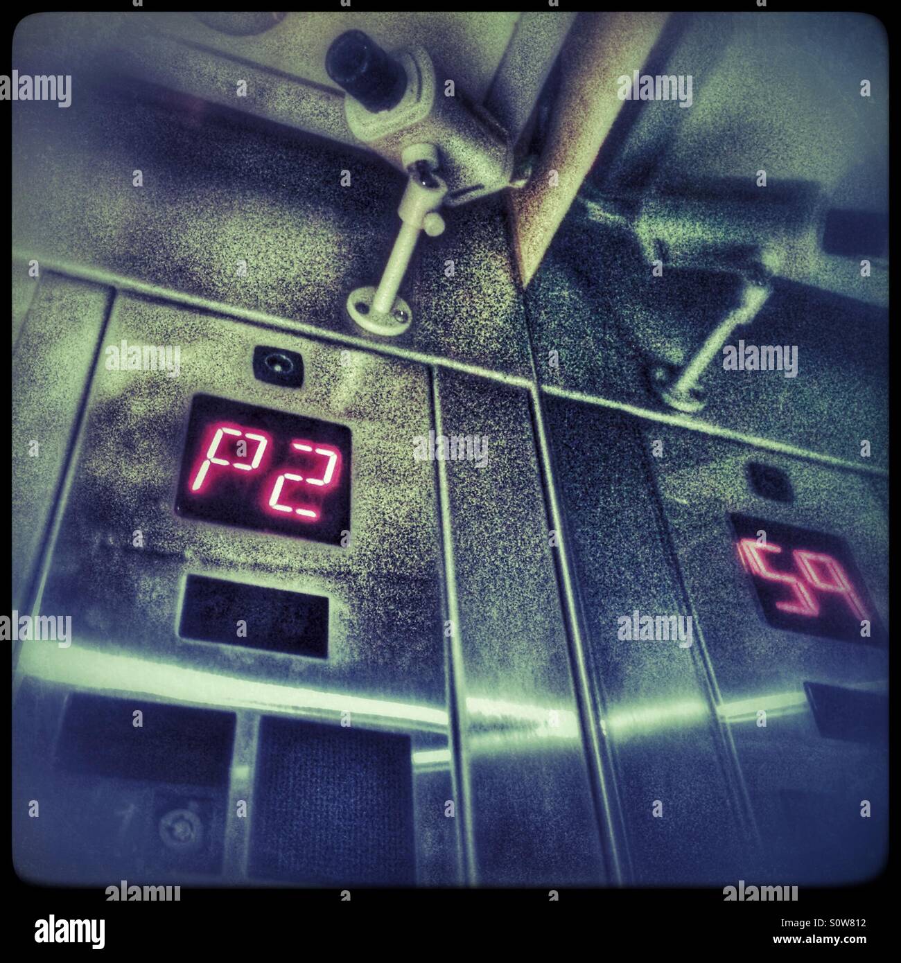 Security camera in lift Stock Photo - Alamy