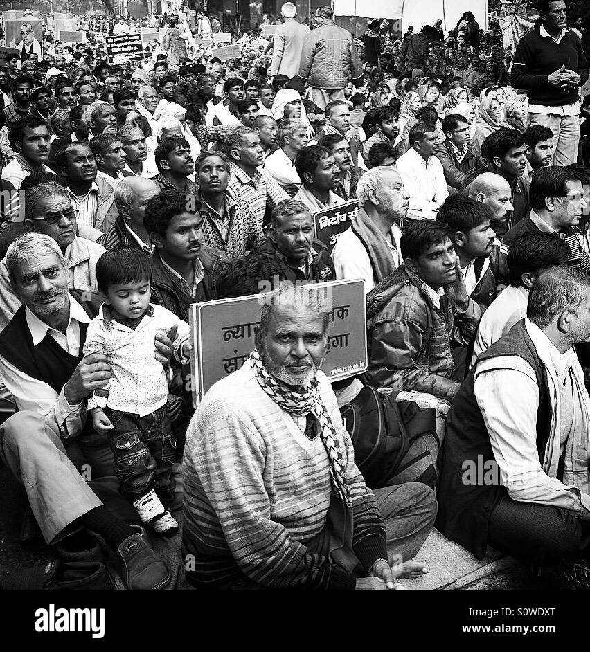 India crowd Black and White Stock Photos & Images - Alamy