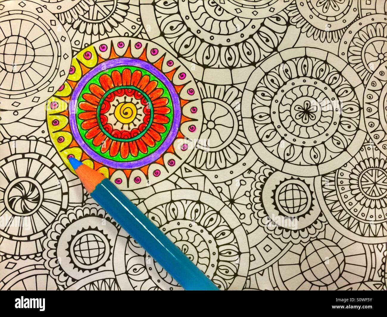 Adult coloring hi-res stock photography and images - Alamy