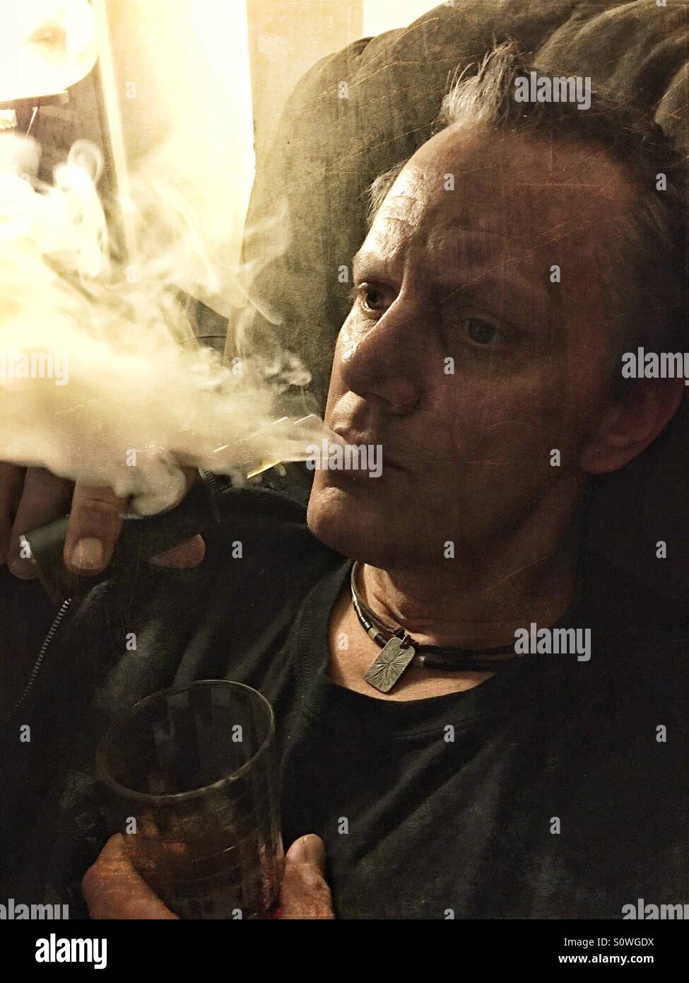 Man smoking weed hi-res stock photography and images - Alamy