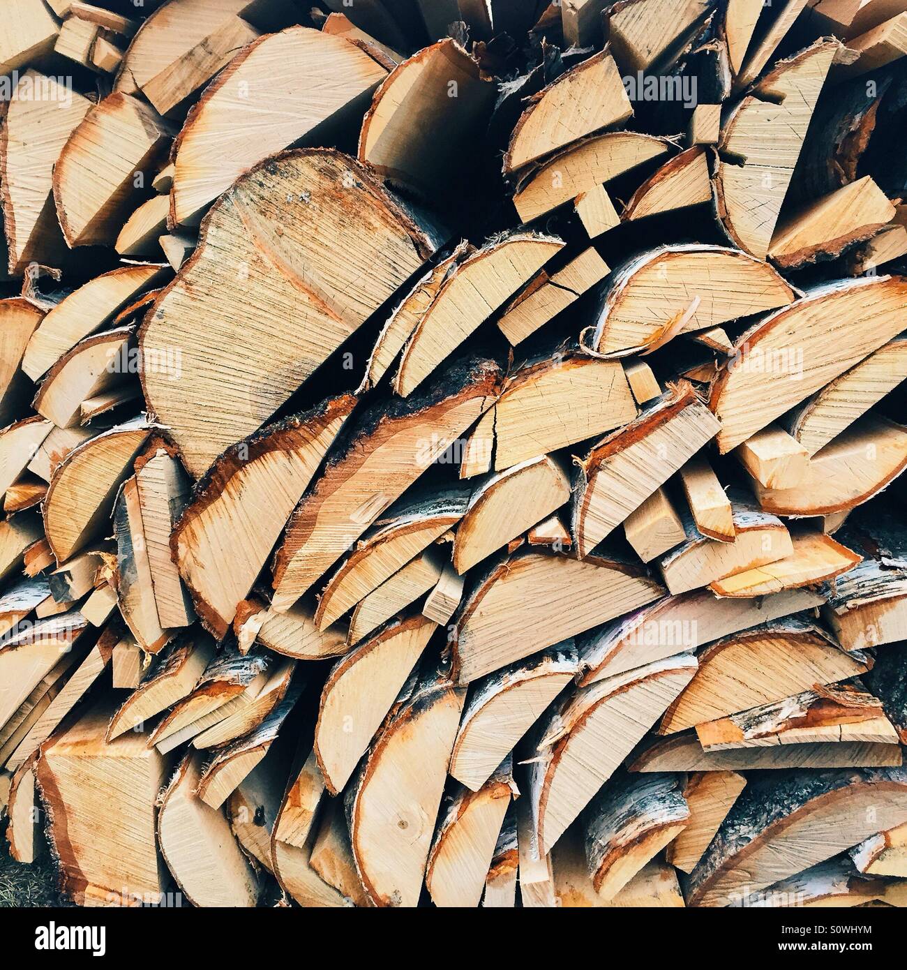 Firewood prepared for the winter Stock Photo - Alamy