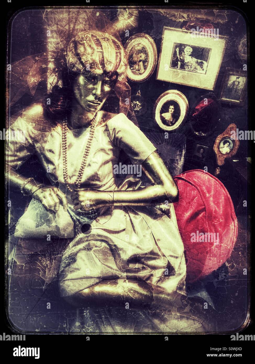 Window display in shop in the Long Street Antique Arcade in Cape Town ...