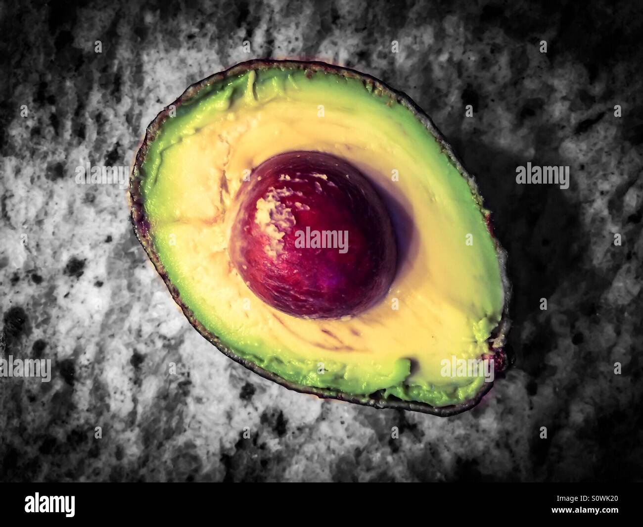Fresh avocado granite base Stock Photo - Alamy