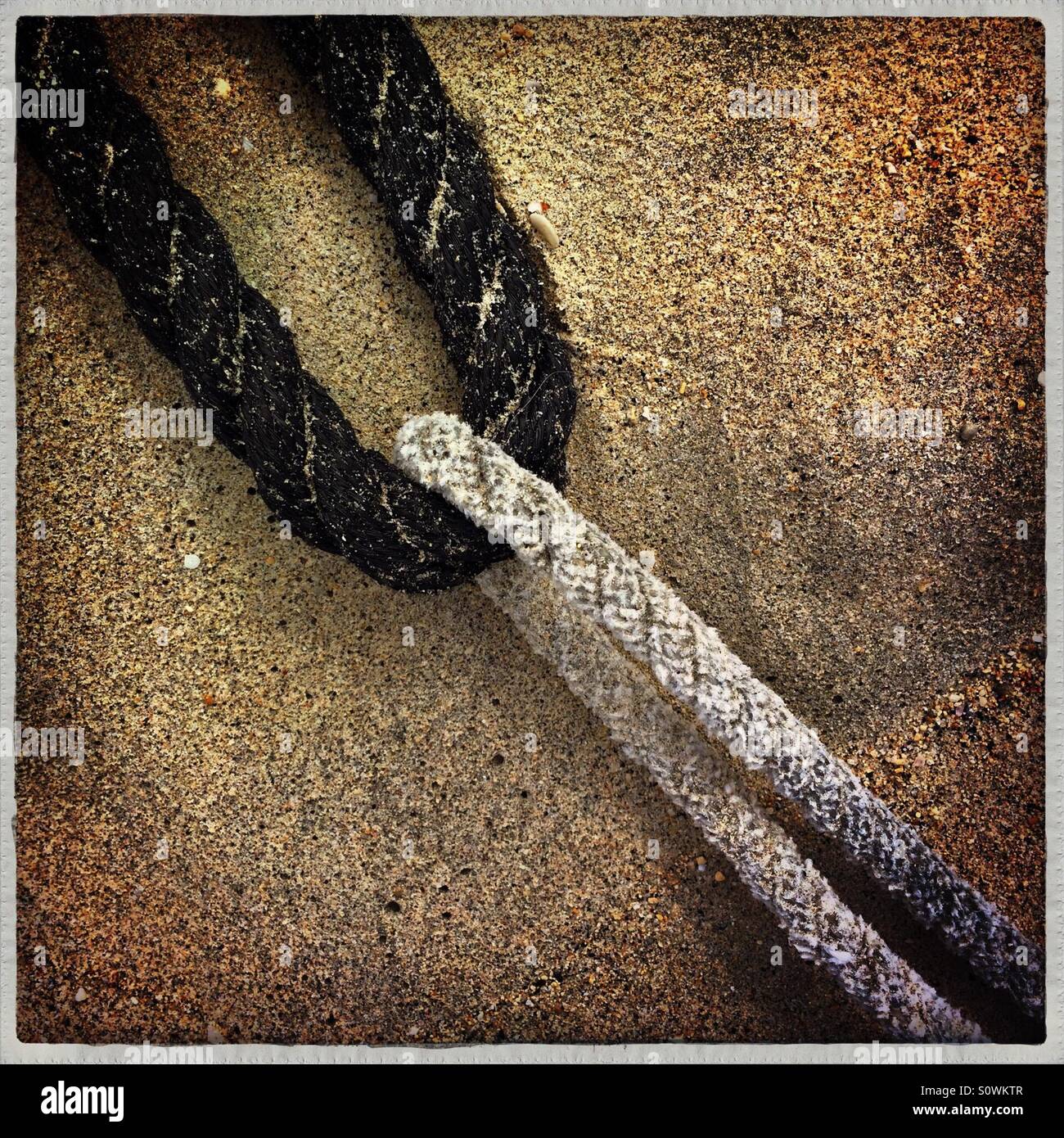 White ropes hi-res stock photography and images - Alamy