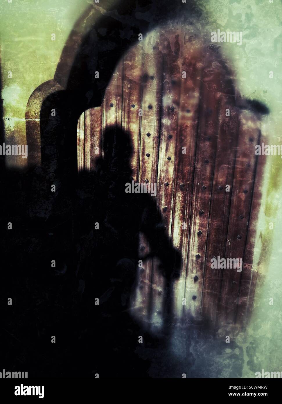 Silhouette man door hi-res stock photography and images - Alamy