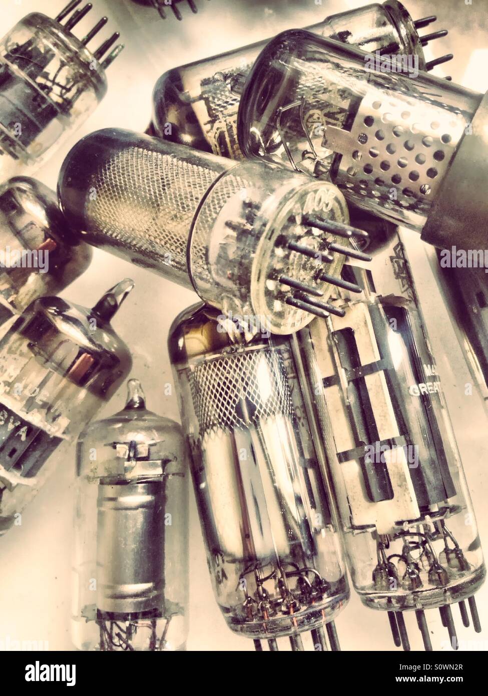 Vintage radio and television valves Stock Photo - Alamy