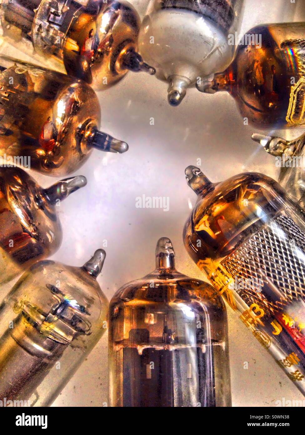 Vintage radio and television valves Stock Photo - Alamy