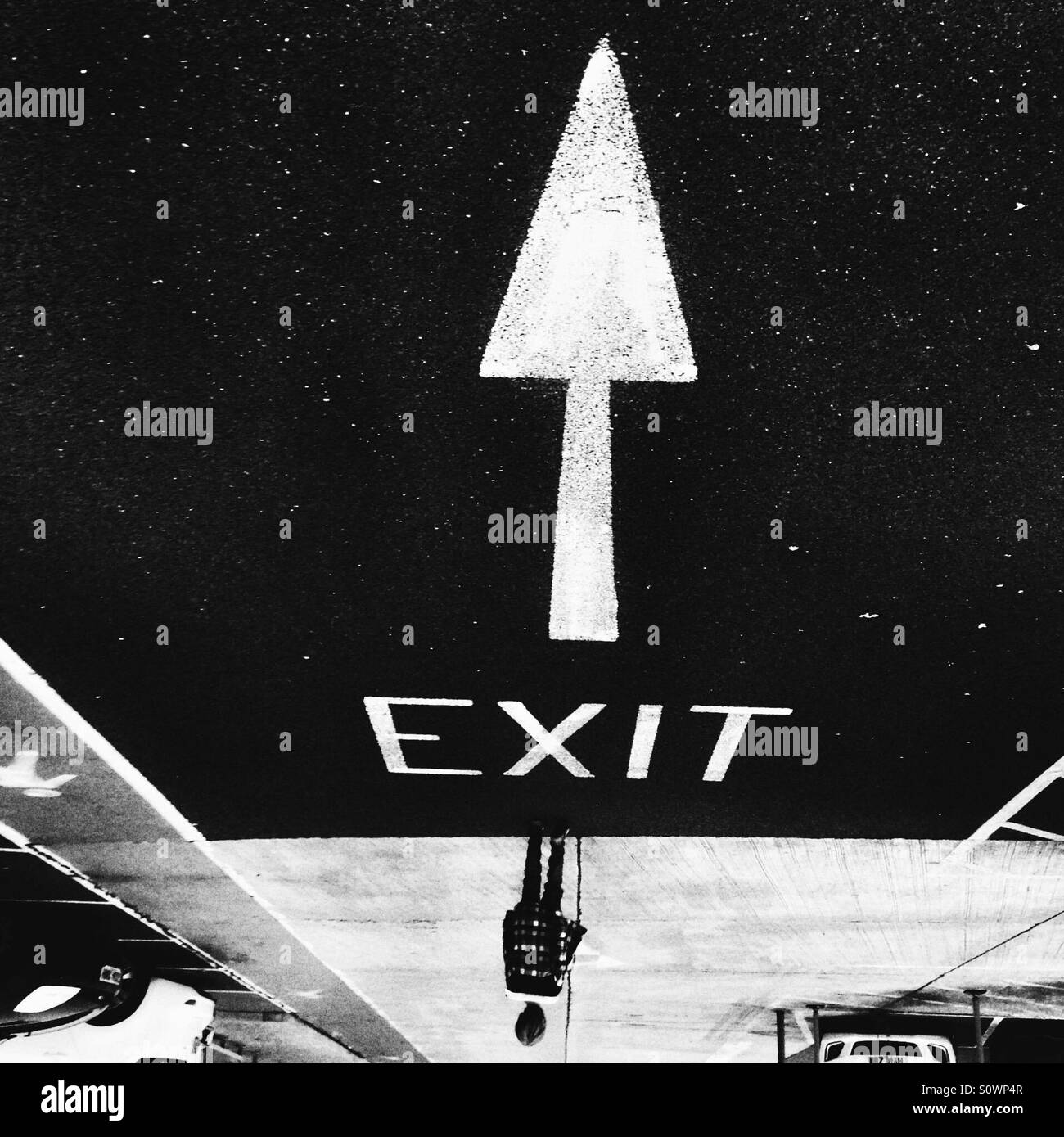 Exit road sign Stock Photo - Alamy