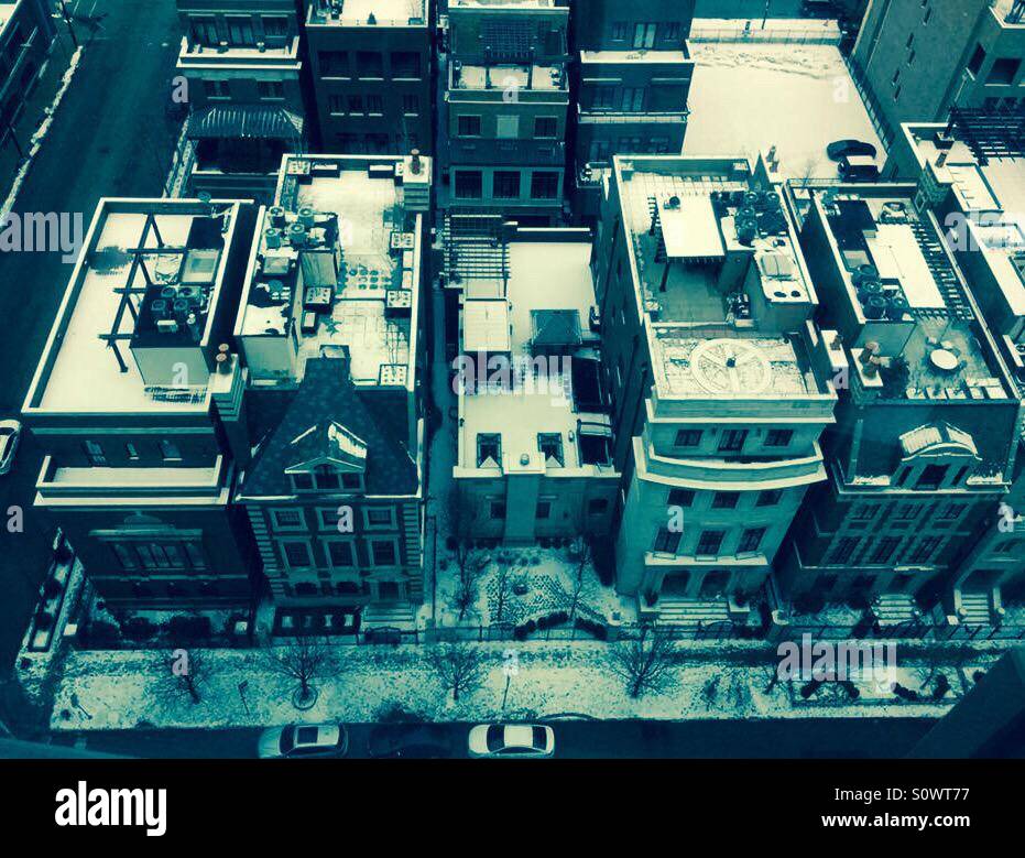 Chicago row houses Stock Photo - Alamy