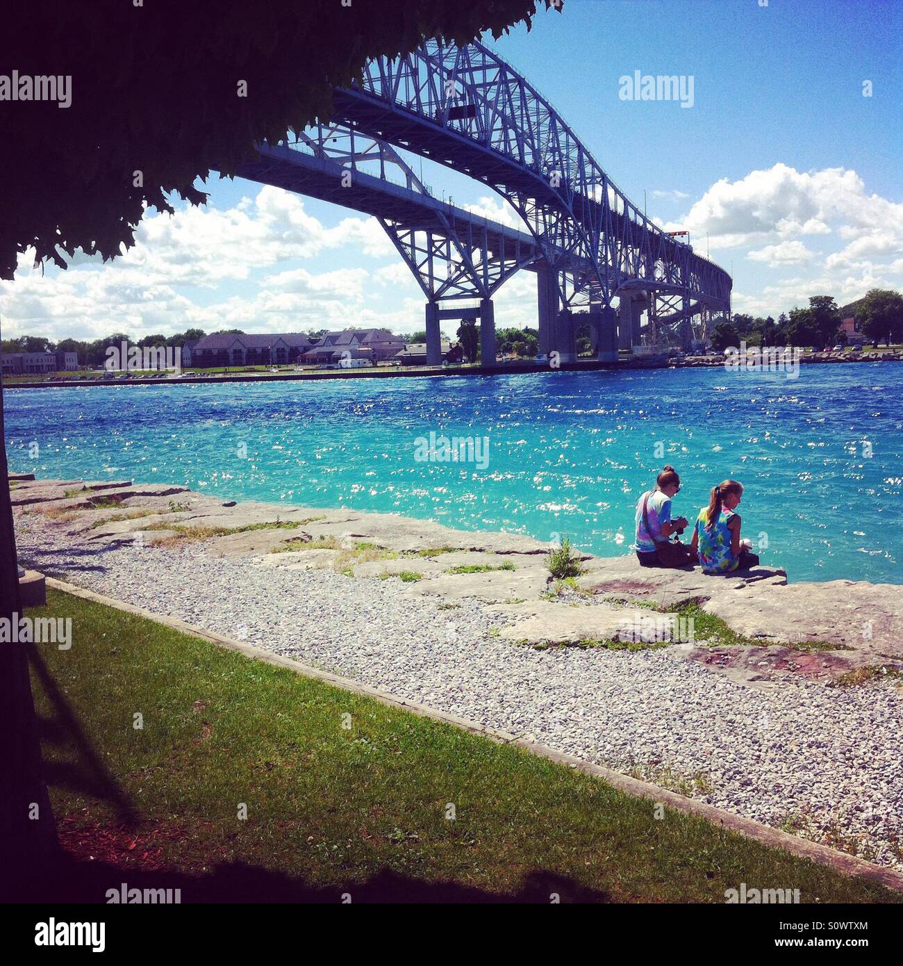 Blue water bridge sarnia hi-res stock photography and images - Alamy
