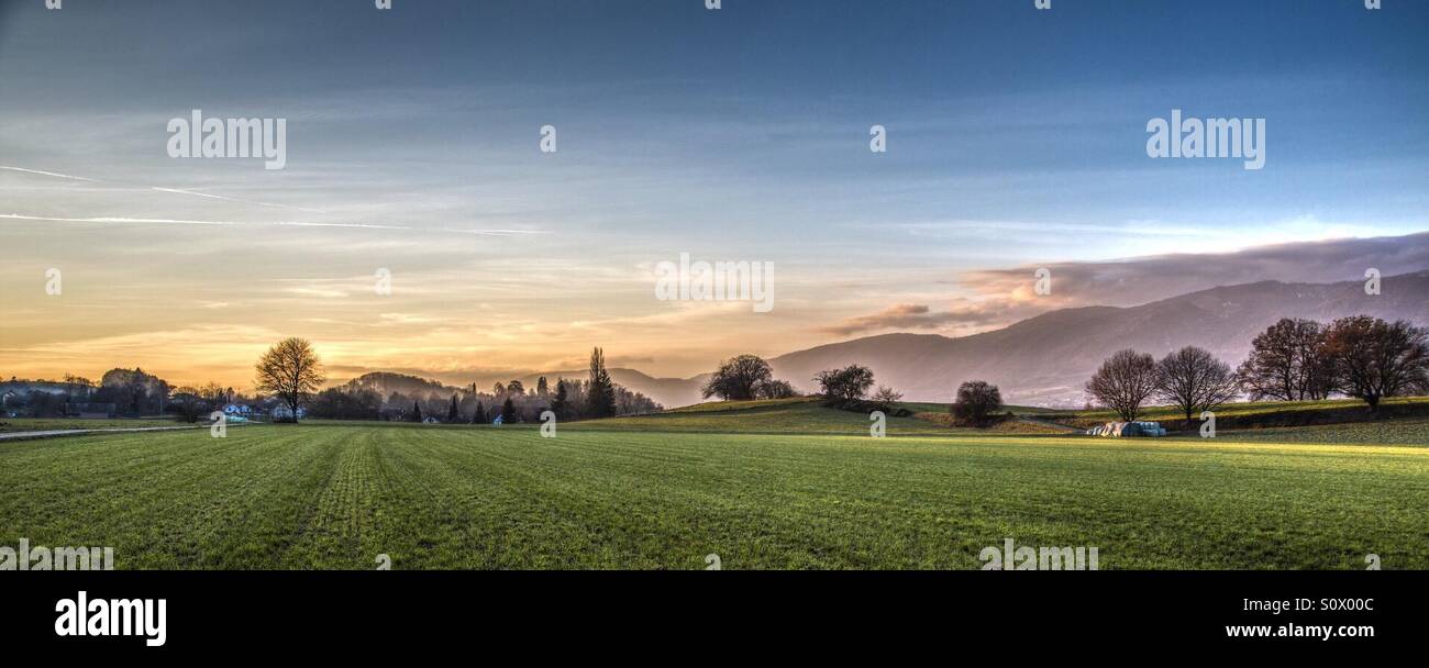 Switzerland sunset hi-res stock photography and images - Alamy