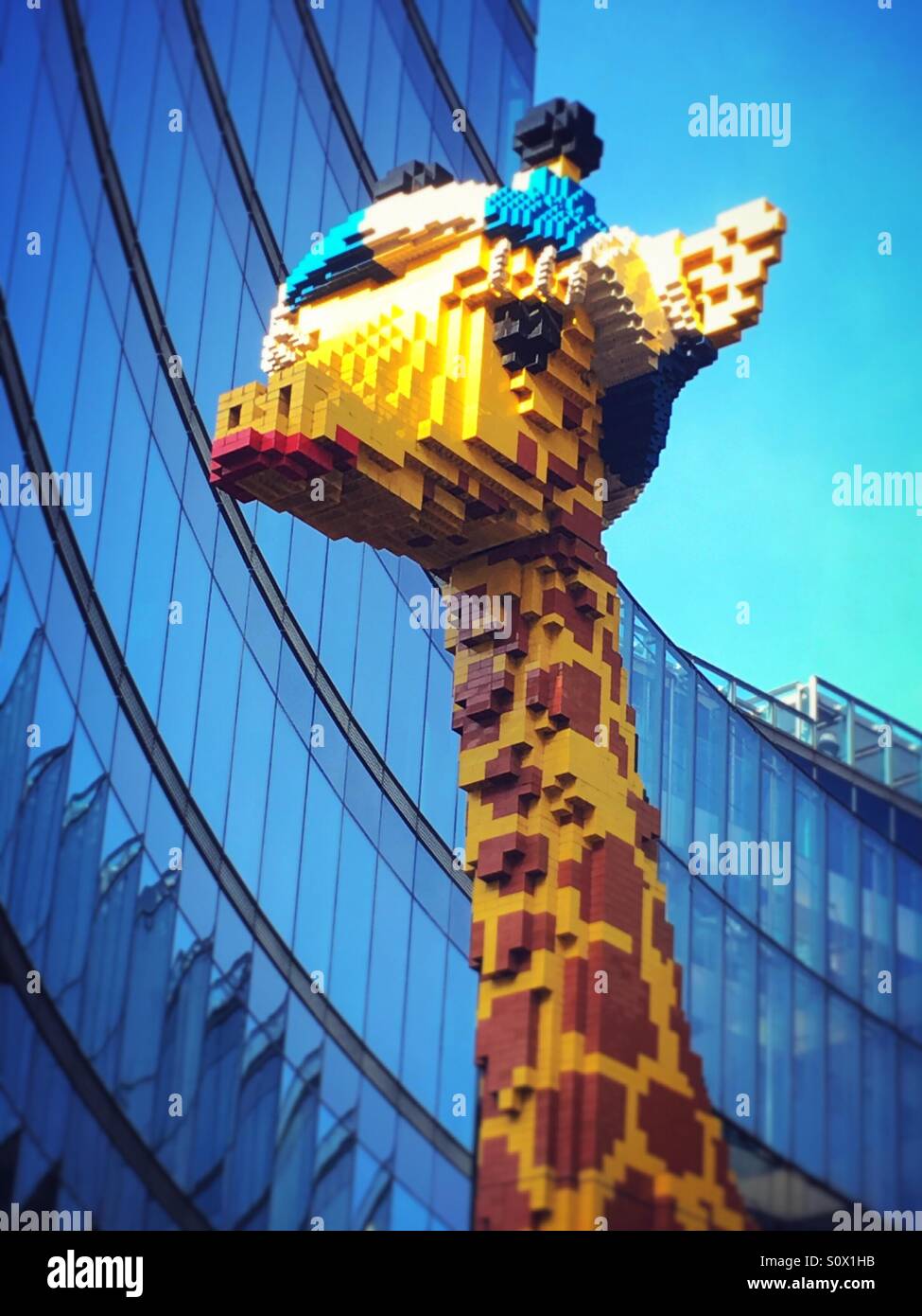 Lego giraffe in Berlin Stock Photo - Alamy