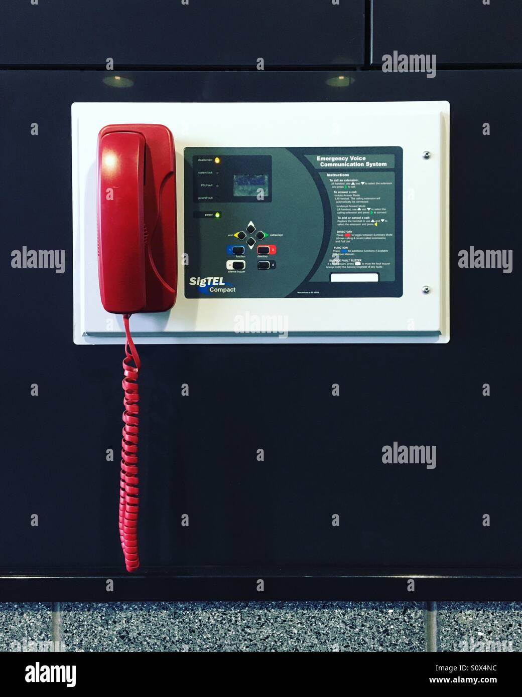 Wall mounted emergency telephone Stock Photo - Alamy