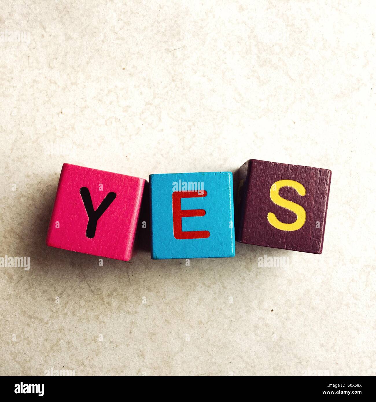 Yes alphabet hi-res stock photography and images - Alamy