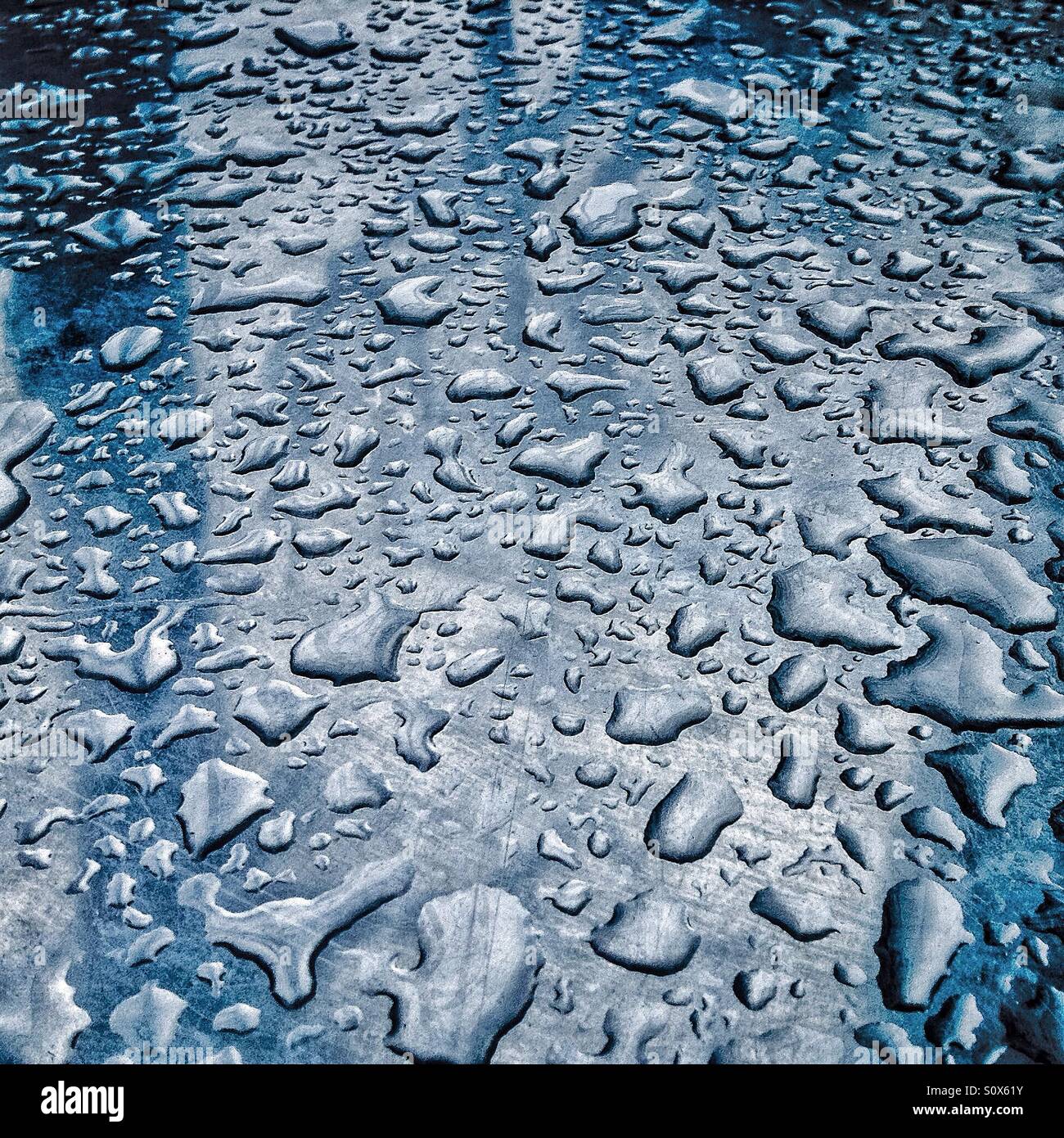 Rain drops of water in a raining day Stock Photo - Alamy