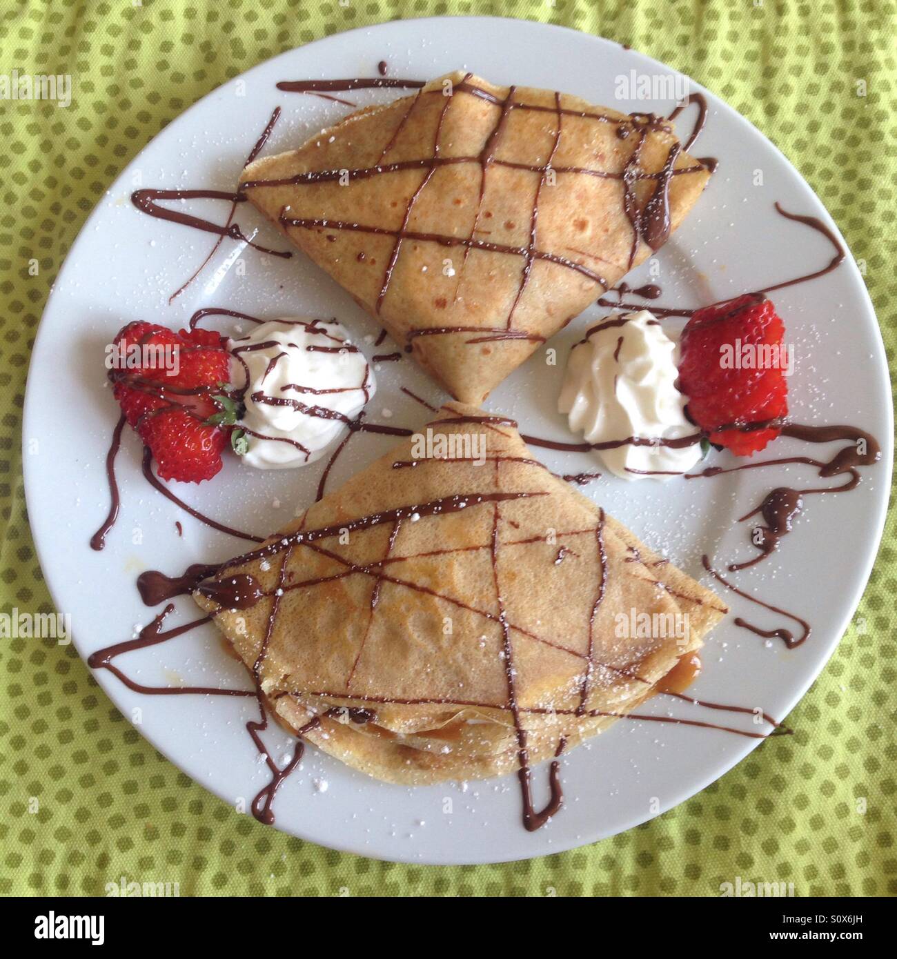 Crepe with topping hi-res stock photography and images - Alamy