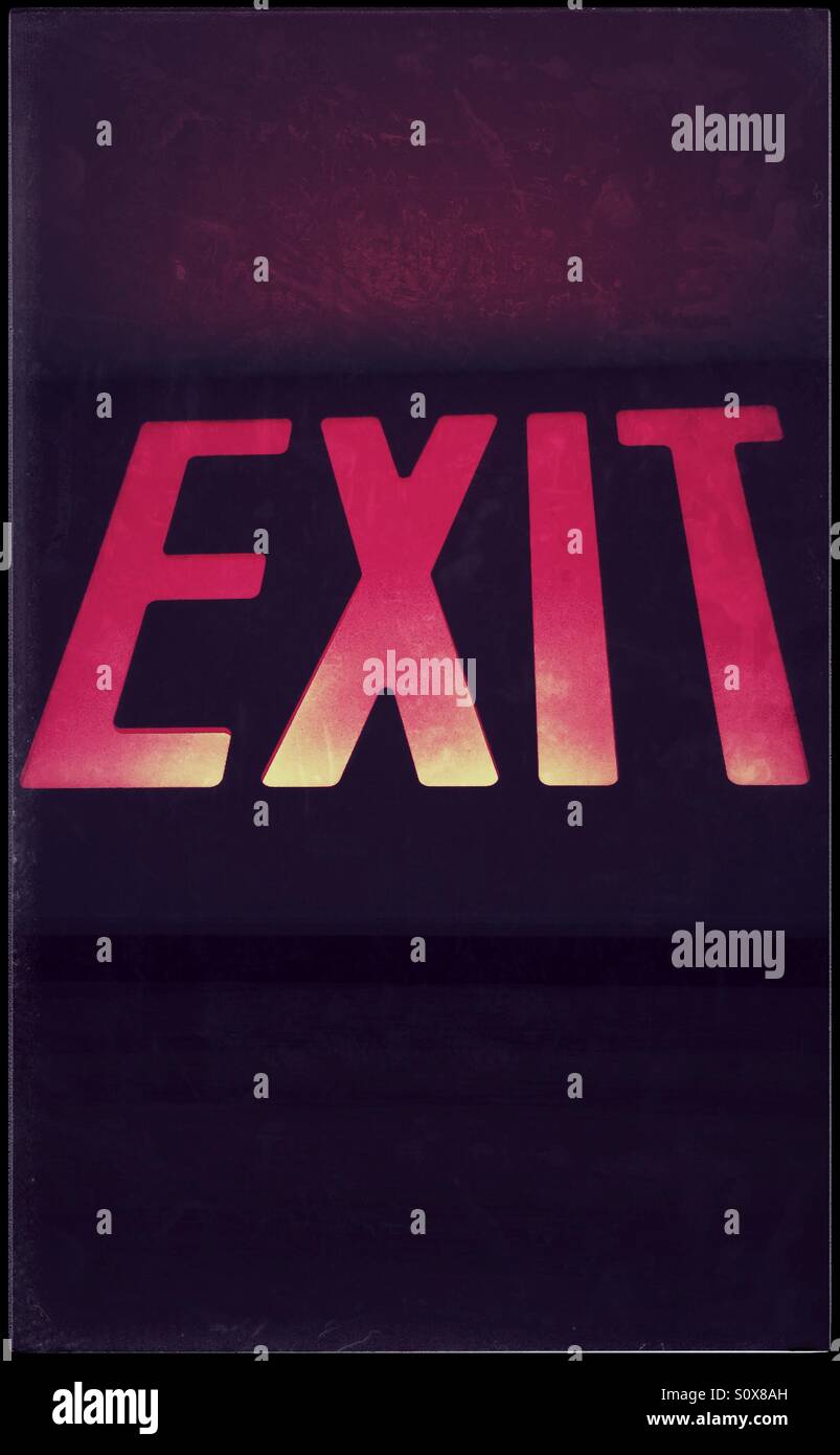 Exit letters hi-res stock photography and images - Alamy