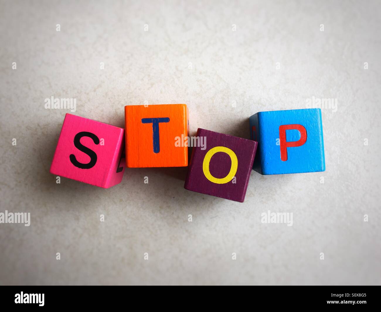 The stop cube hi-res stock photography and images - Alamy