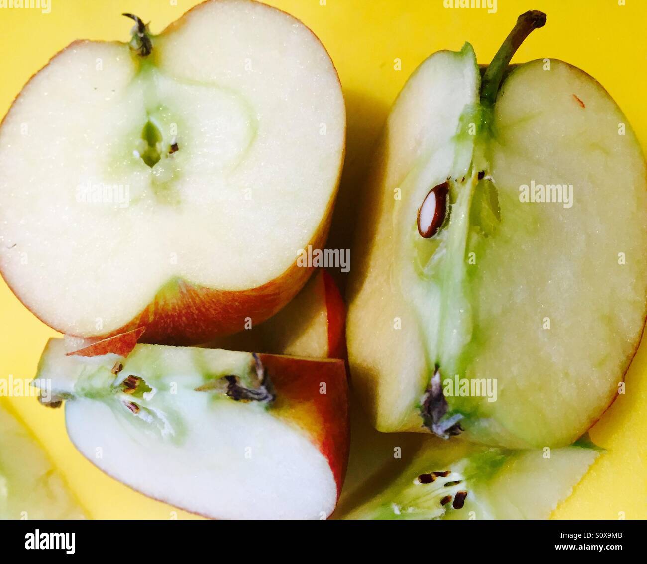 Chopped apple hi-res stock photography and images - Alamy