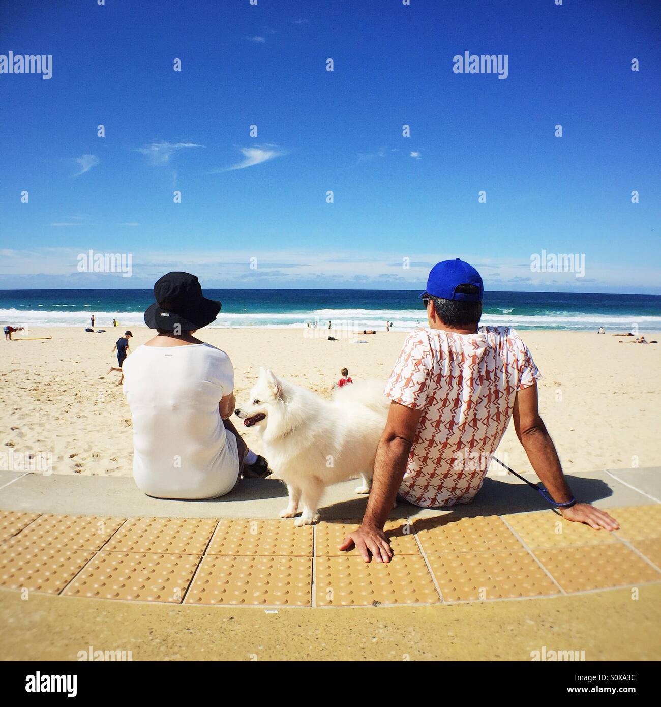 Two people with a dog hi-res stock photography and images - Alamy