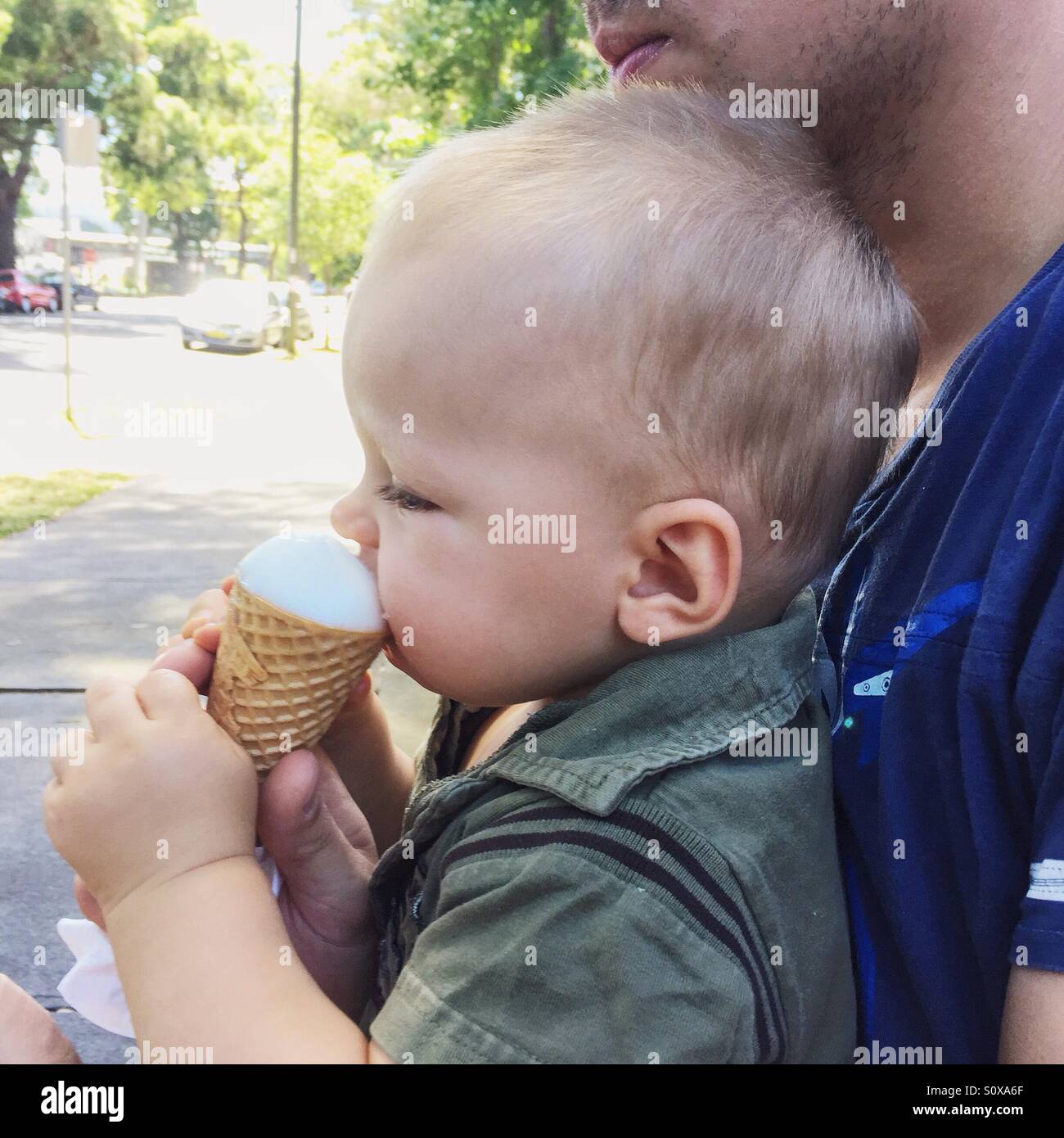 Baby boy ice cream hi-res stock photography and images - Alamy