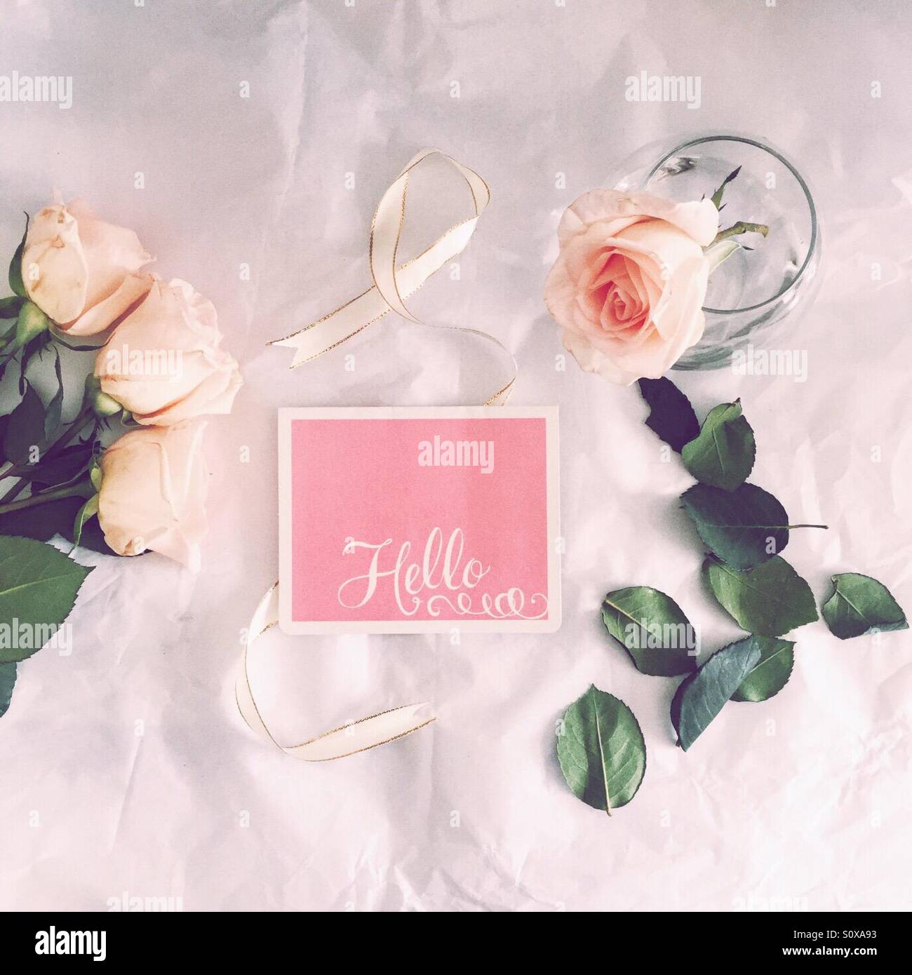 Hello flowers hi-res stock photography and images - Alamy