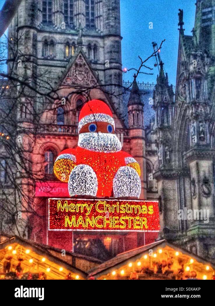 Giant manchester santa hi-res stock photography and images - Alamy