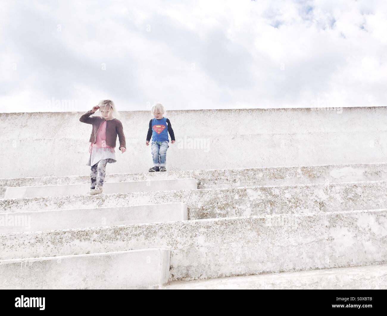 Kids stairs hi-res stock photography and images - Alamy