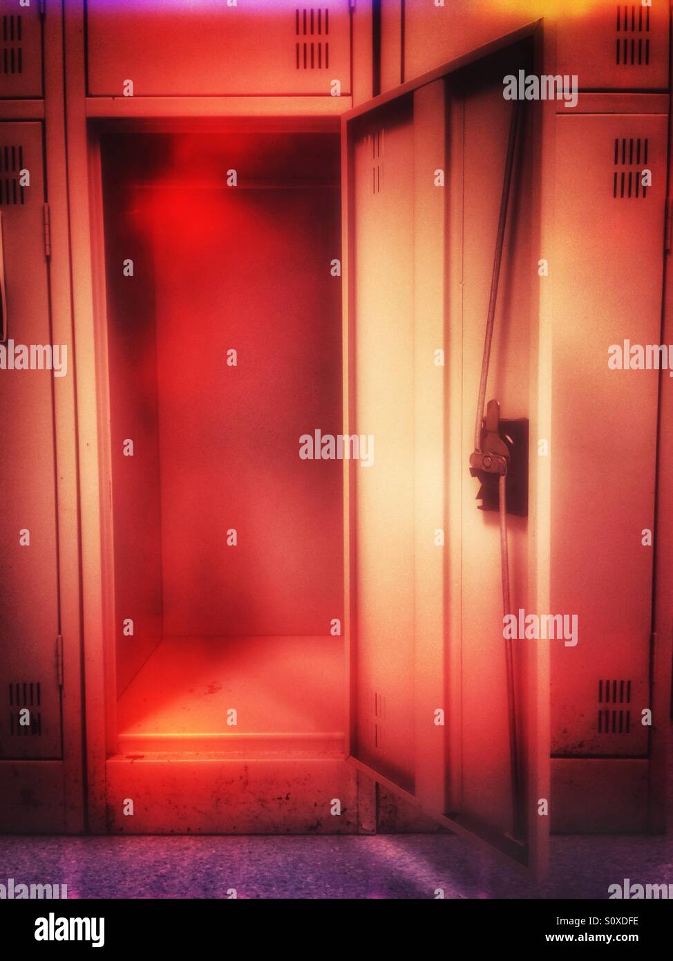 Empty locker with open door hi-res stock photography and images - Alamy