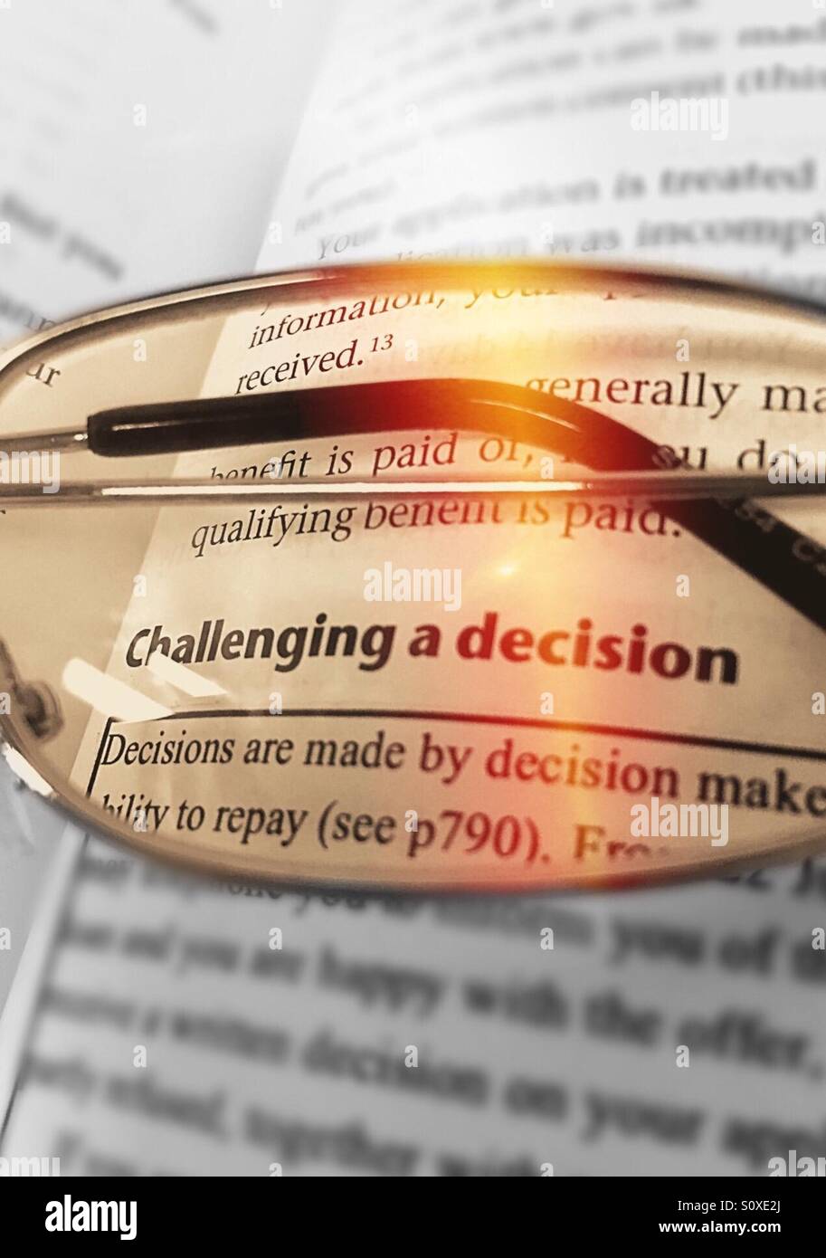 Challenging a decision hi-res stock photography and images - Alamy