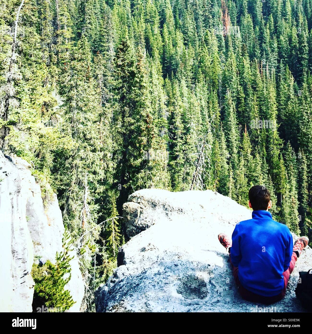 Looking down high cliff on hi-res stock photography and images - Alamy
