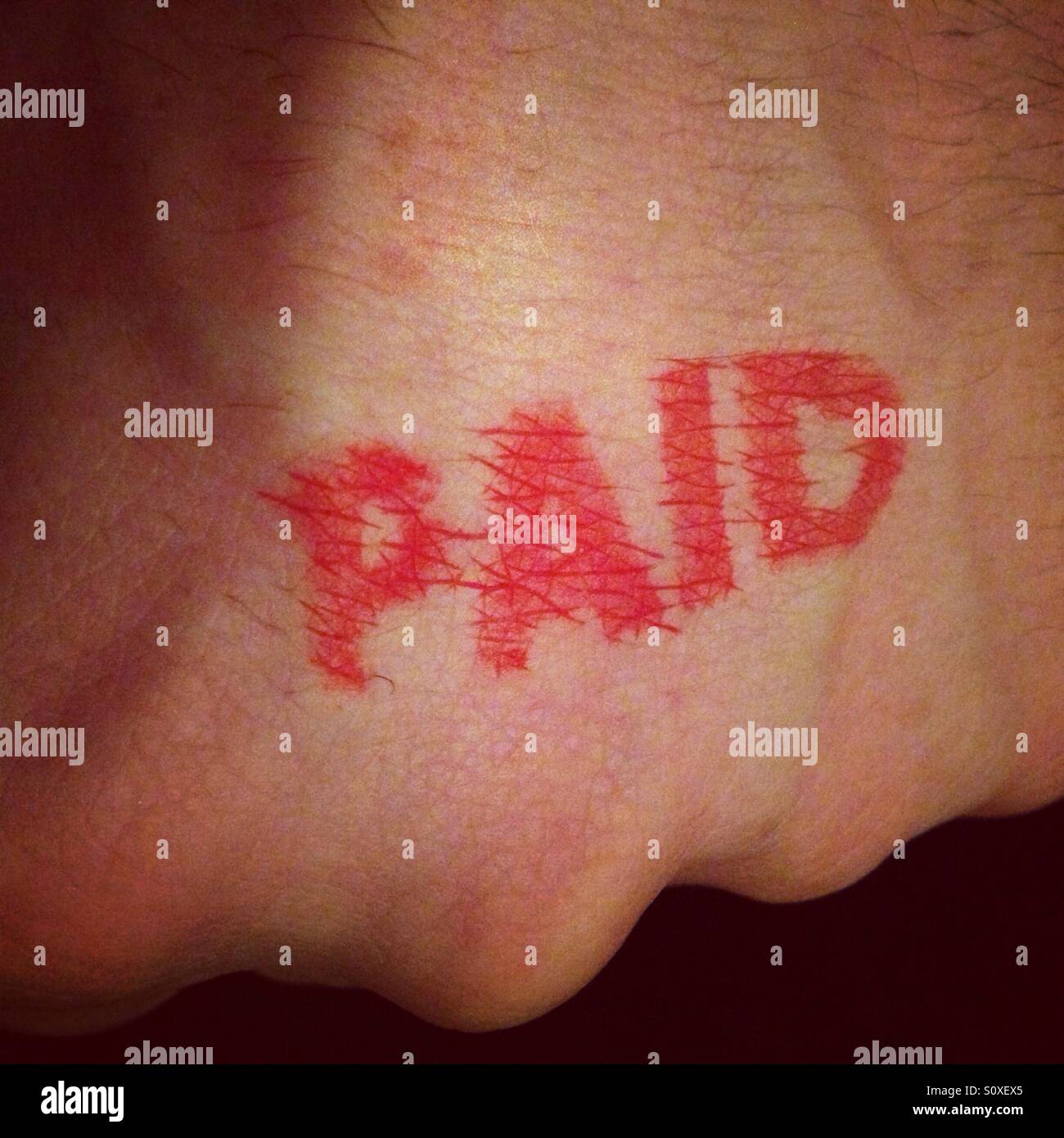 Stamp on hand hi-res stock photography and images - Alamy