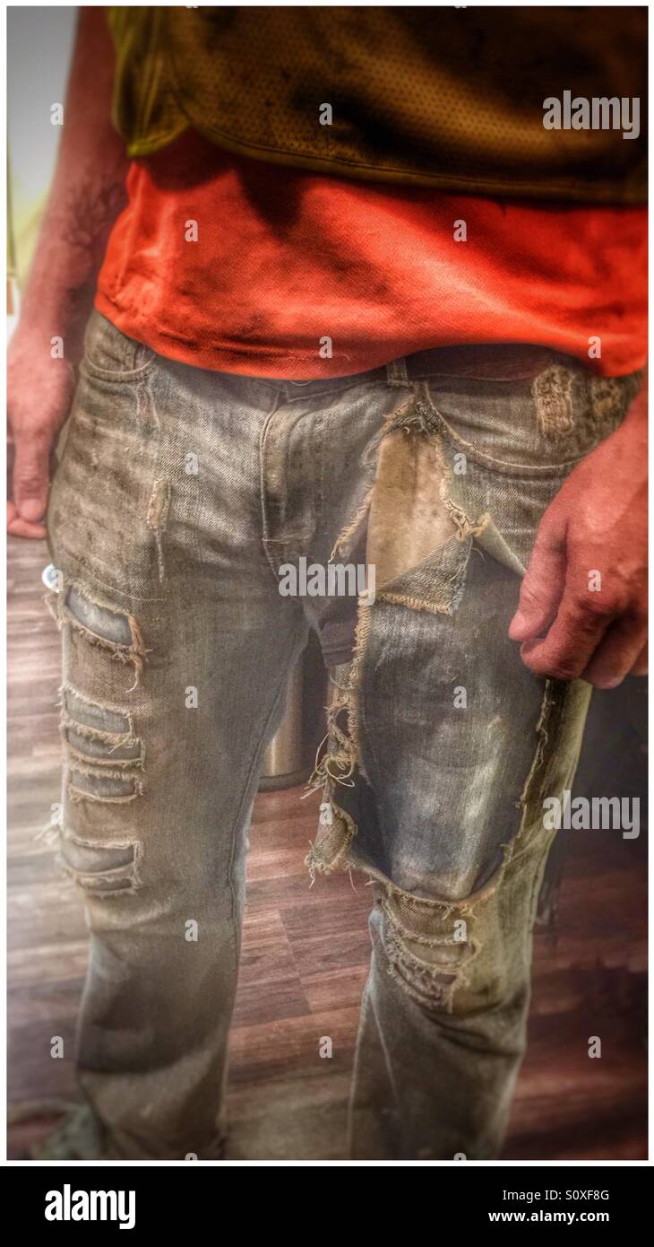 Ripped pants hi-res stock photography and images - Alamy
