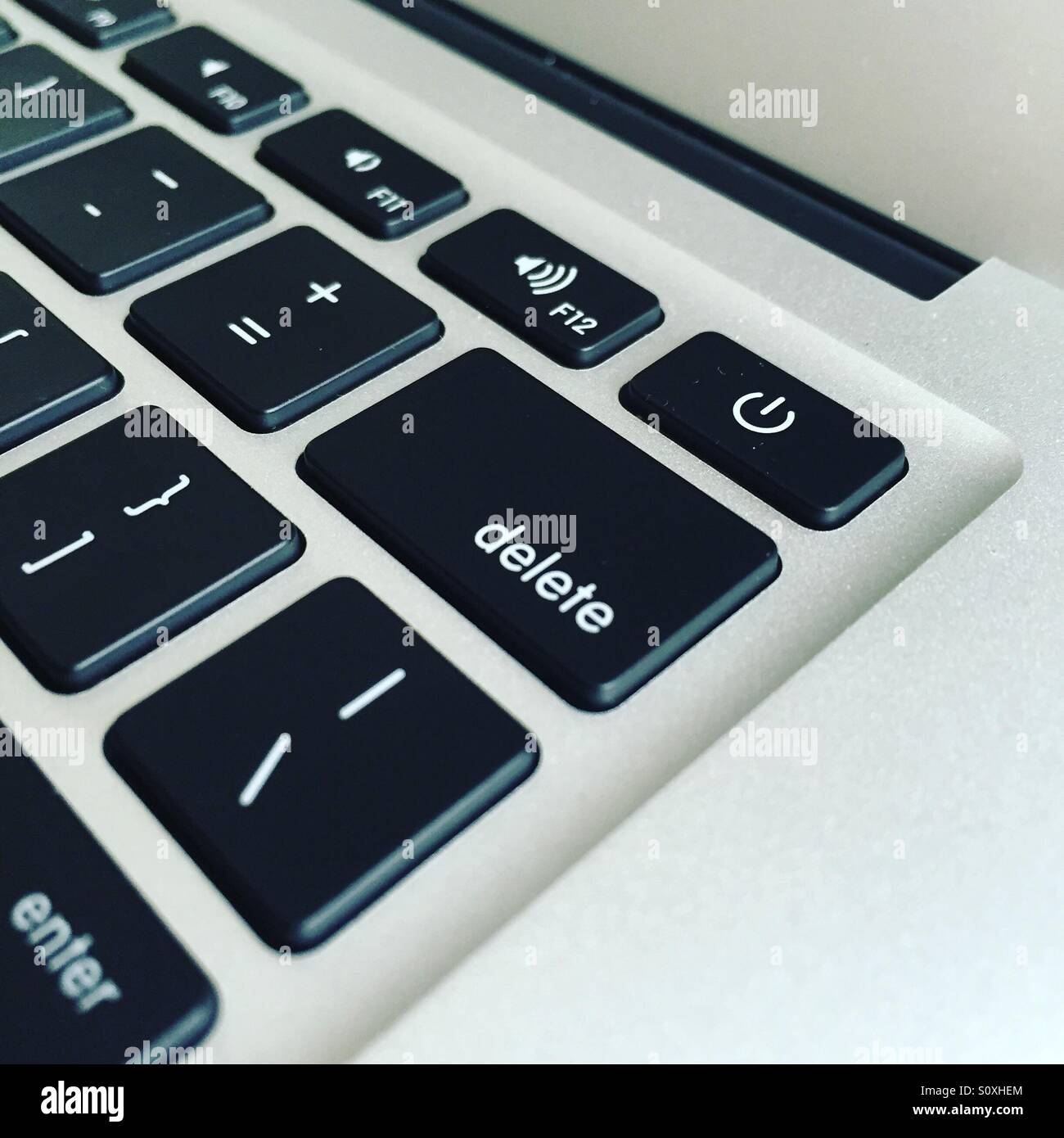 Delete button on keyboard Stock Photo - Alamy