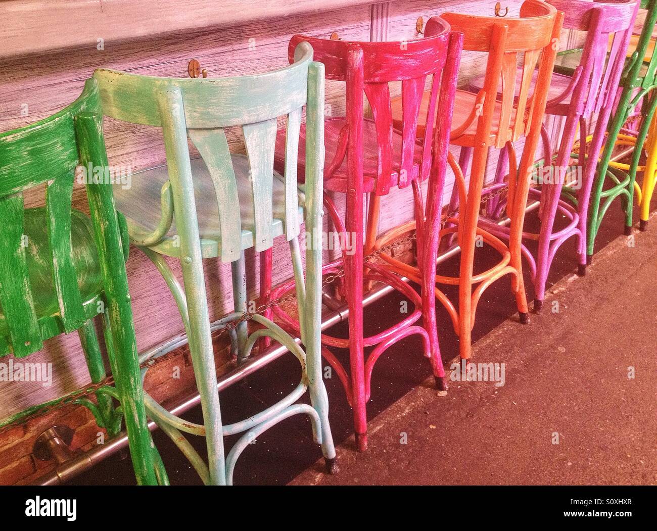 Colorful chairs hi-res stock photography and images - Alamy
