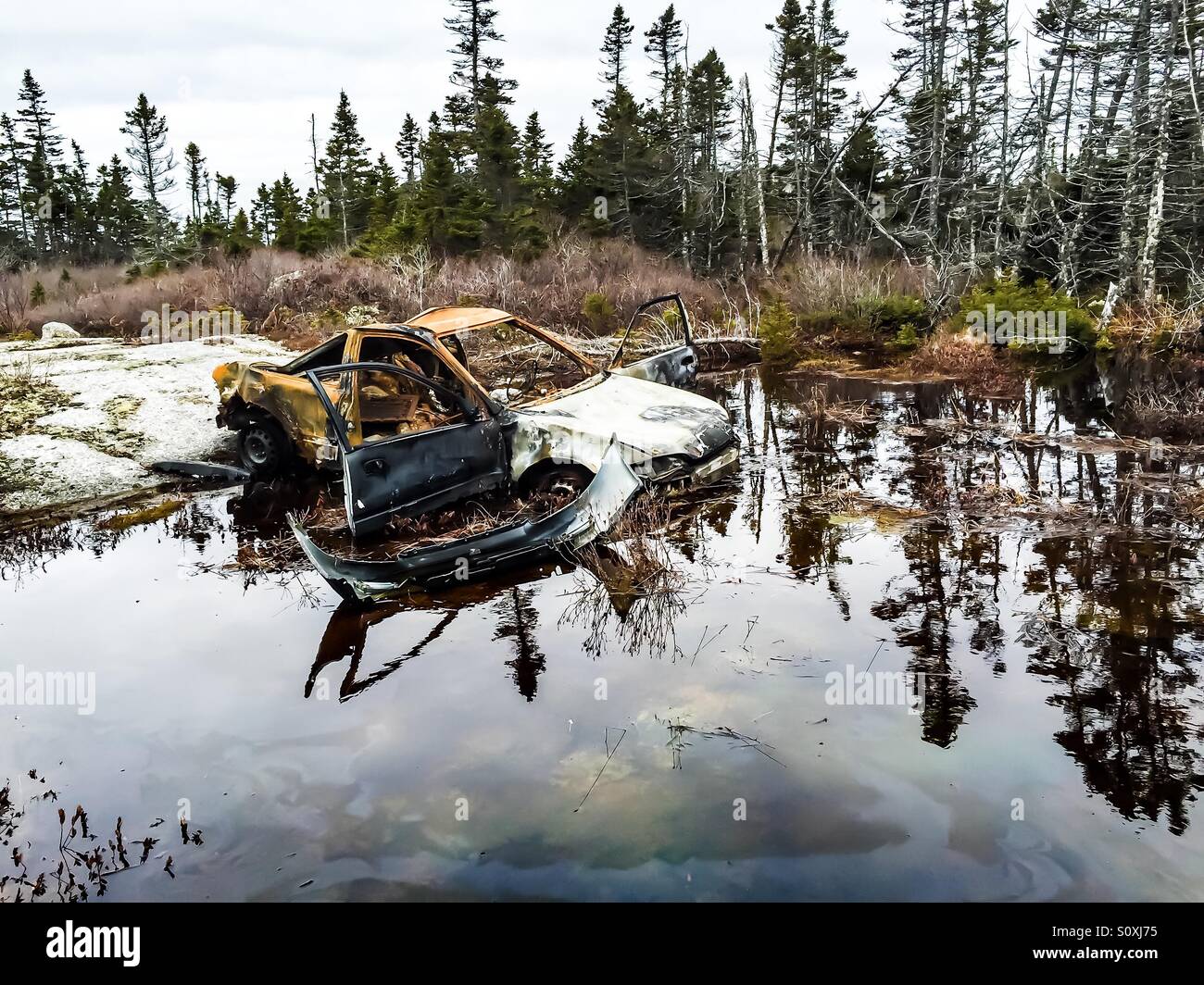 Car gutted hi-res stock photography and images - Alamy