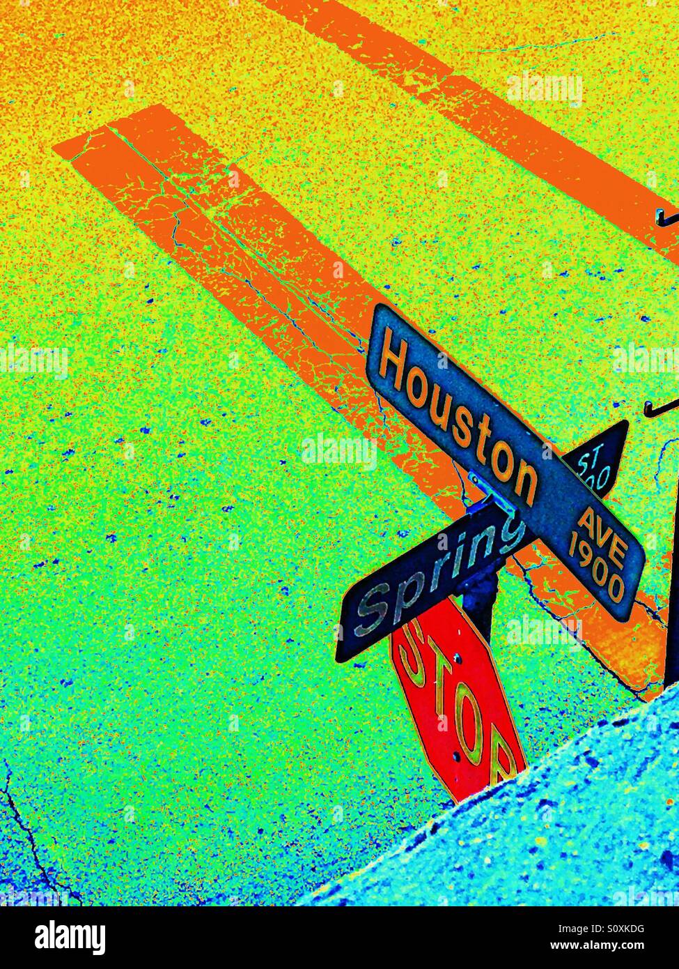 Houston corner hi-res stock photography and images - Alamy