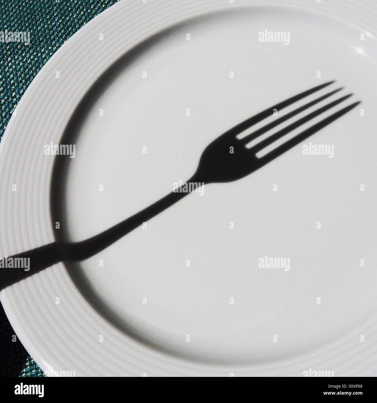 Fork shadow food abstract hi-res stock photography and images - Alamy
