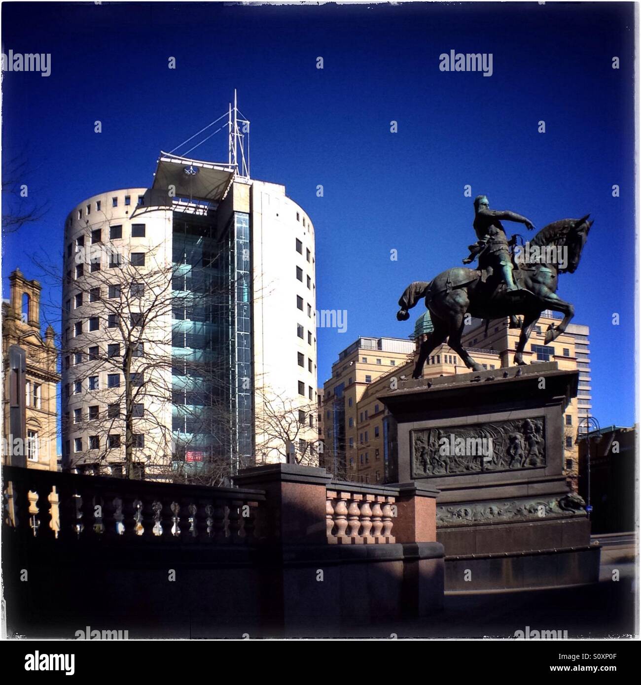 City square black prince statue hi-res stock photography and images - Alamy