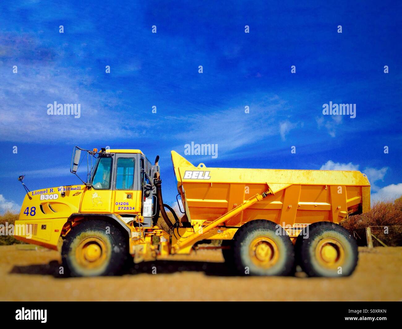 Bell B30D dumper truck Stock Photo - Alamy