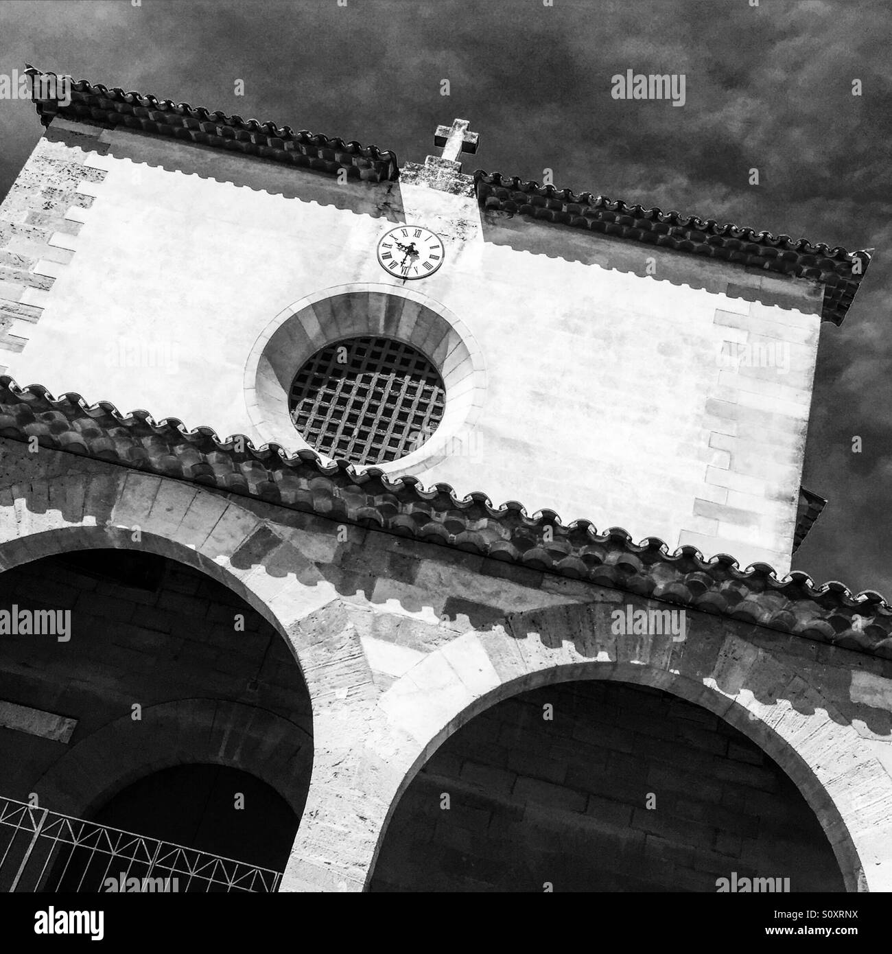 Puerto Pollensa Church, Mallorca Stock Photo - Alamy