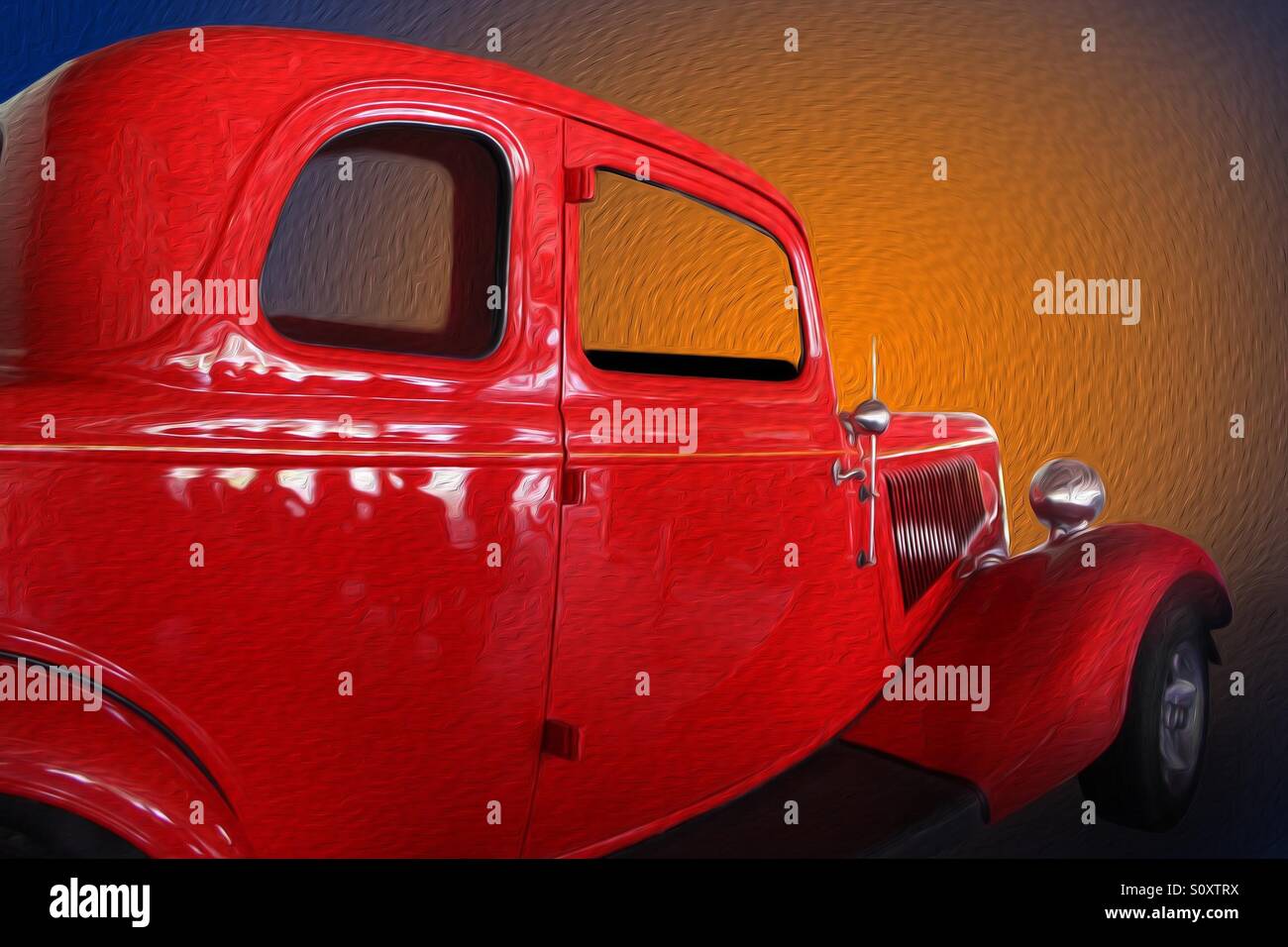 Red hot Rod Stock Photo - Alamy